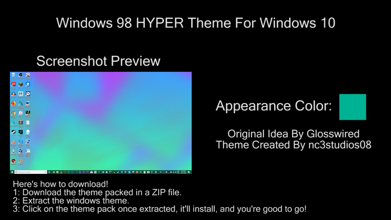 Windows 98 HYPER Theme For Windows 10 by nc3studios08 on DeviantArt