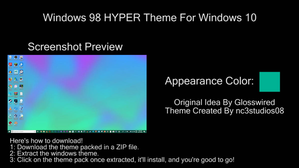 Windows 98 HYPER Theme For Windows 10 by nc3studios08 on DeviantArt