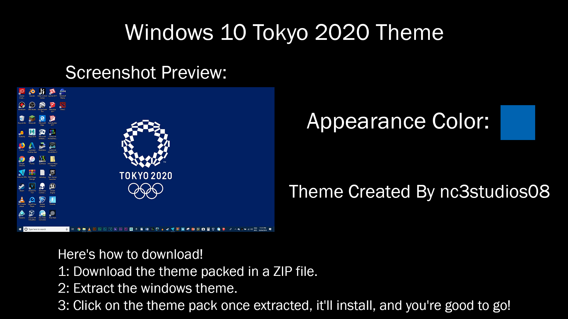 Windows 10 Tokyo 2020 Theme by nc3studios08 on DeviantArt