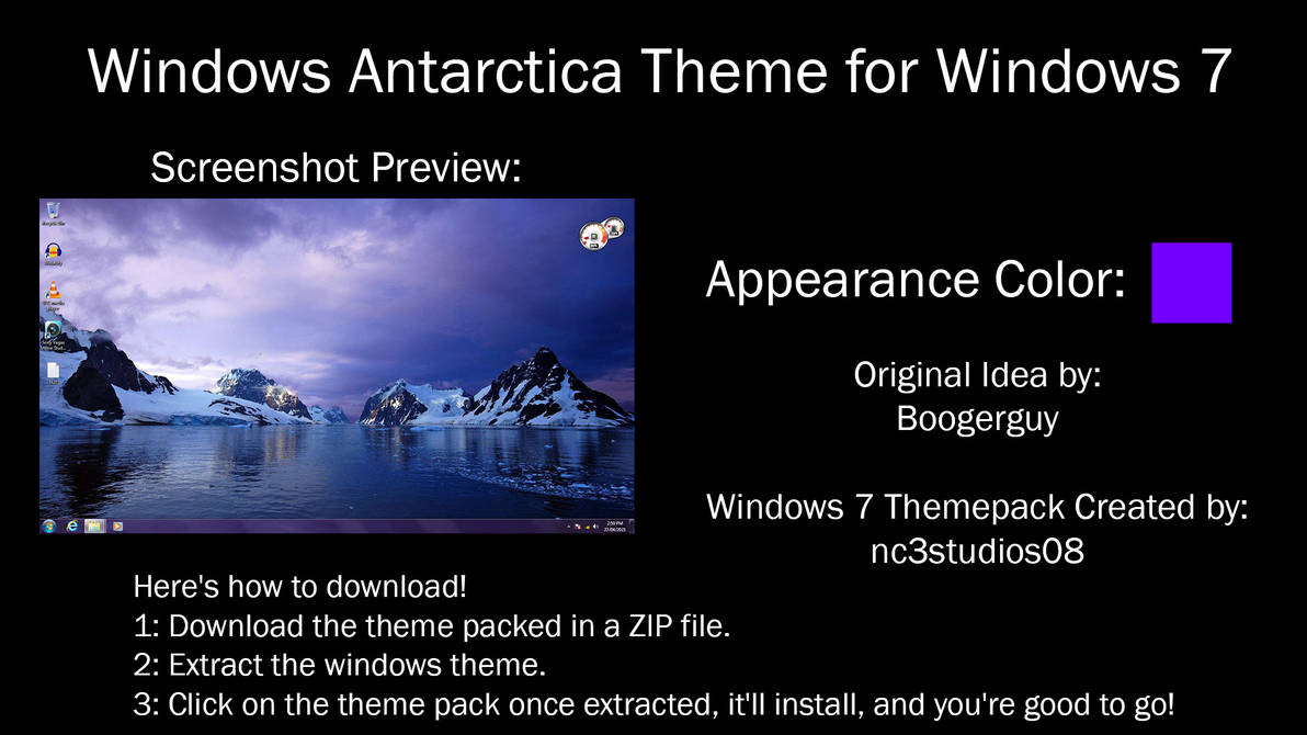 Windows Antarctic Theme For Windows 7 by nc3studios08 on DeviantArt