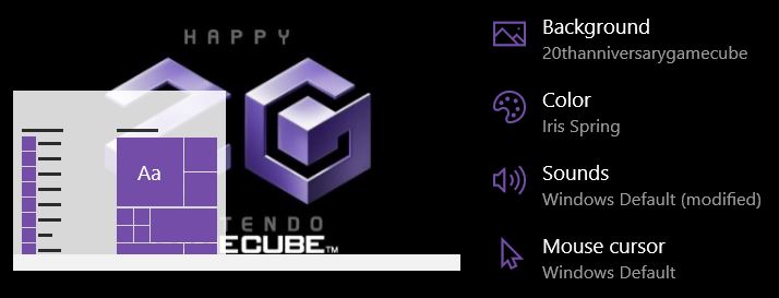 Gamecube 20th Anniversary Windows 10 Theme by nc3studios08 on DeviantArt