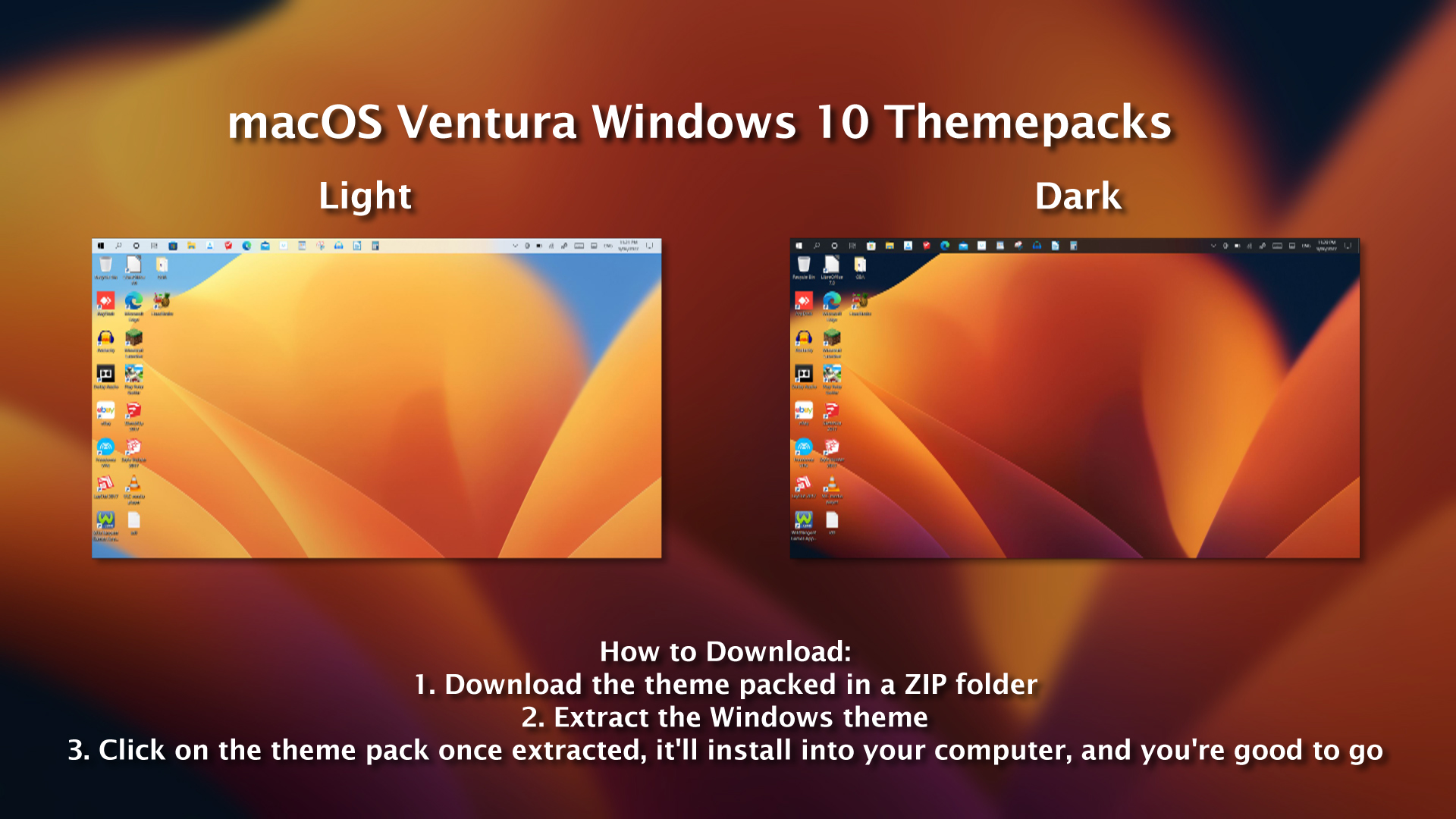 macOS Ventura Windows 10 Themepacks by nc3studios08 on DeviantArt