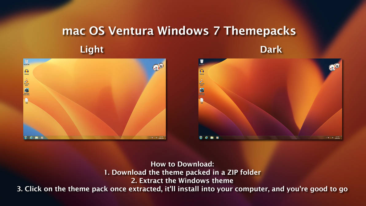 macOS Ventura Windows 7 Themepacks by nc3studios08 on DeviantArt