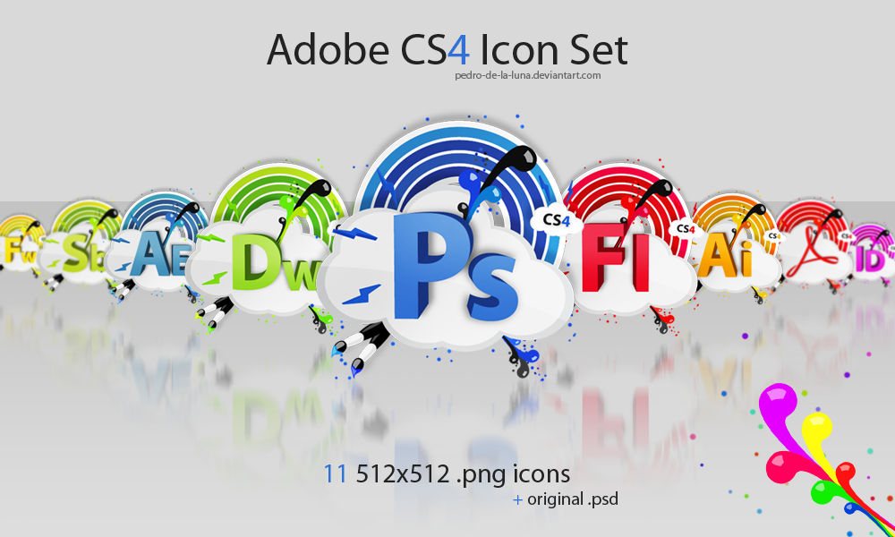 Adobe CS4 icon set by Pedro-de-la-Luna on DeviantArt