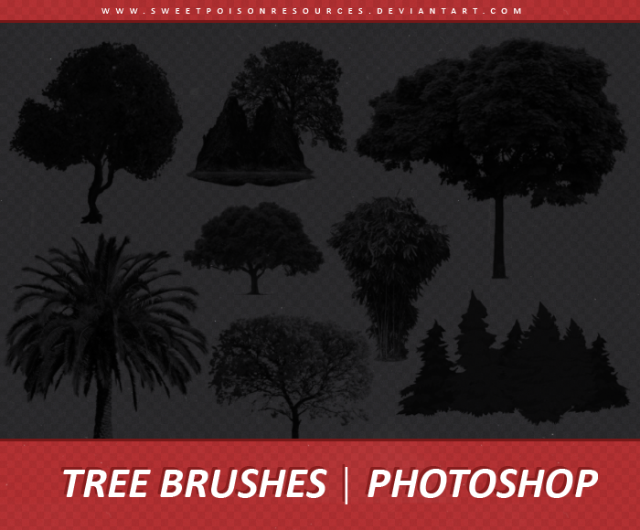 Tree Brushes | Photoshop by sweetpoisonresources on DeviantArt