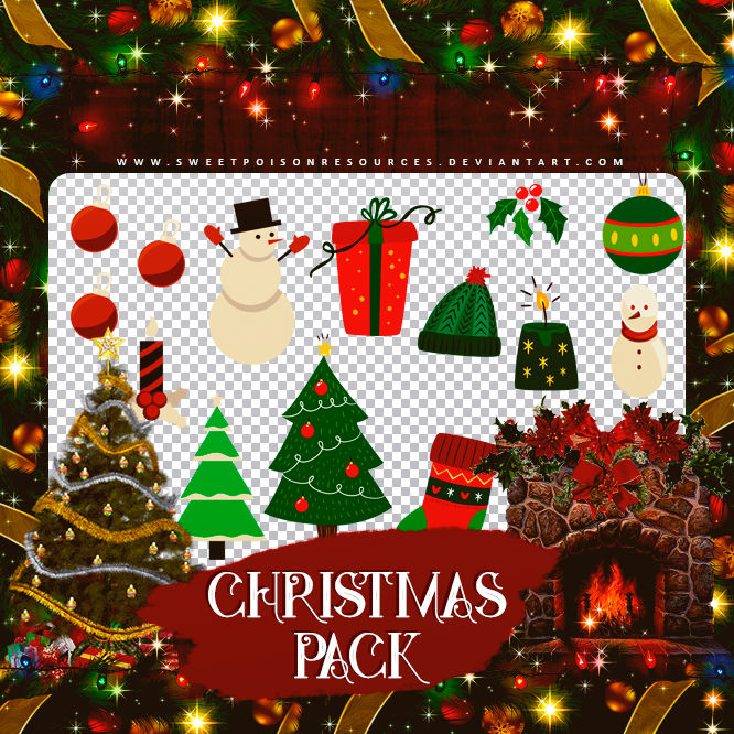Christmas Pack by sweetpoisonresources on DeviantArt