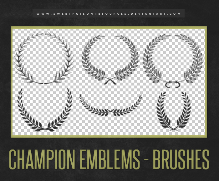 Champion Emblems | Brushes by sweetpoisonresources on DeviantArt