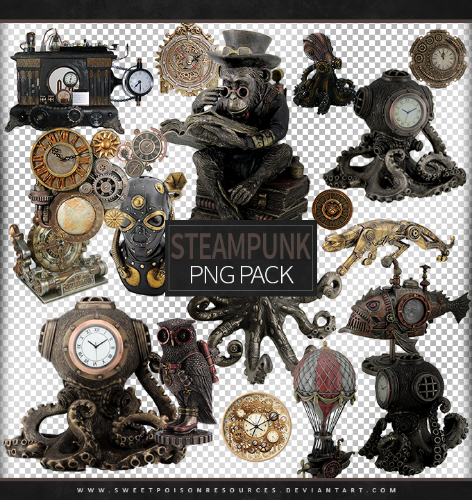 Steampunk | Png Pack by sweetpoisonresources on DeviantArt
