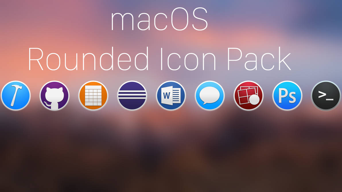 macOS rounded icons pack by trainboy2019 on DeviantArt