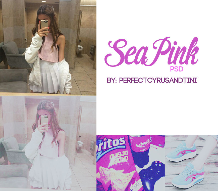 PSD 001|Sea Pink by PerfectCyrusAndTini on DeviantArt