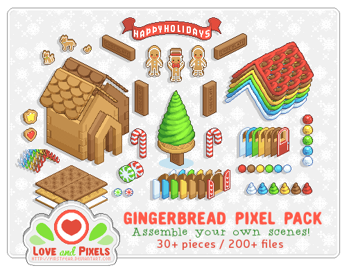 PixelPack - Gingerbread Village by firstfear on DeviantArt