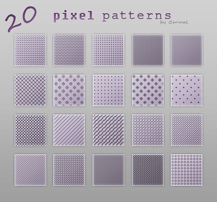 Pixel patterns by Gormal on DeviantArt