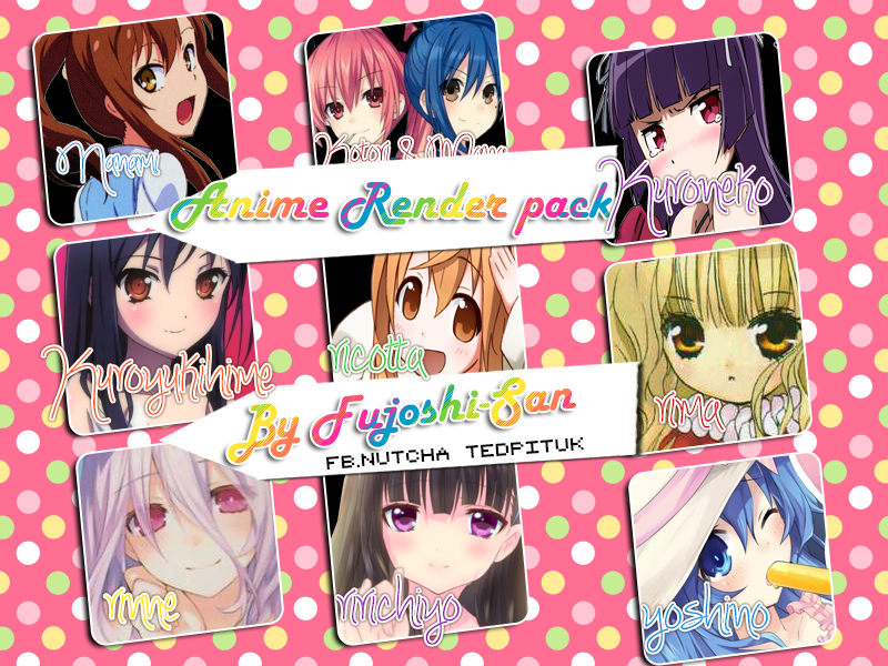 Anime render pack by fujoshi-san by HibiyaShotaKawaii on DeviantArt