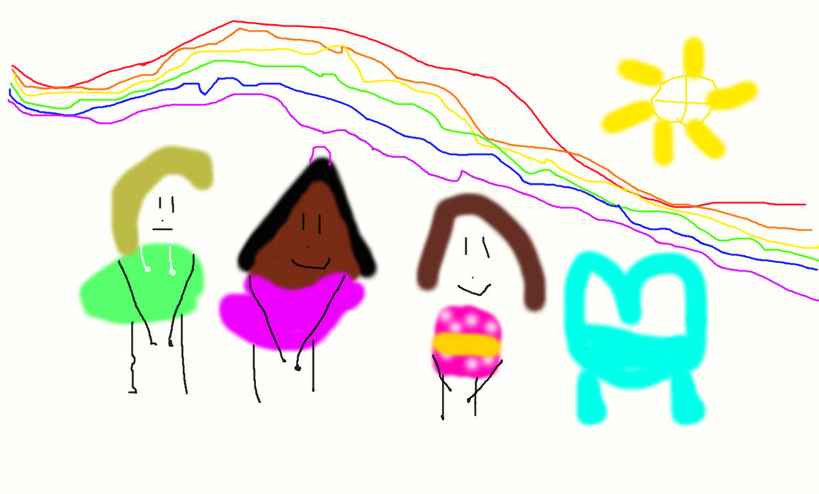 Kemi, Derek, and Jen flossing by cbeebiesfan on DeviantArt