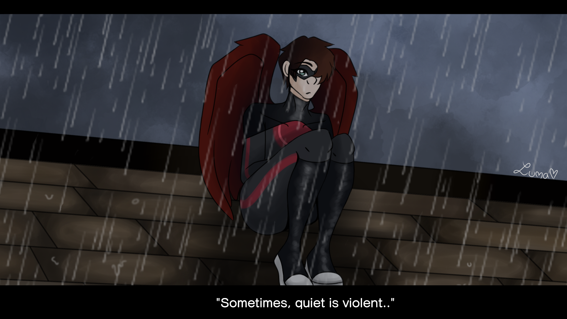 Sometimes, quiet is violent by TsukiTheFeline on DeviantArt