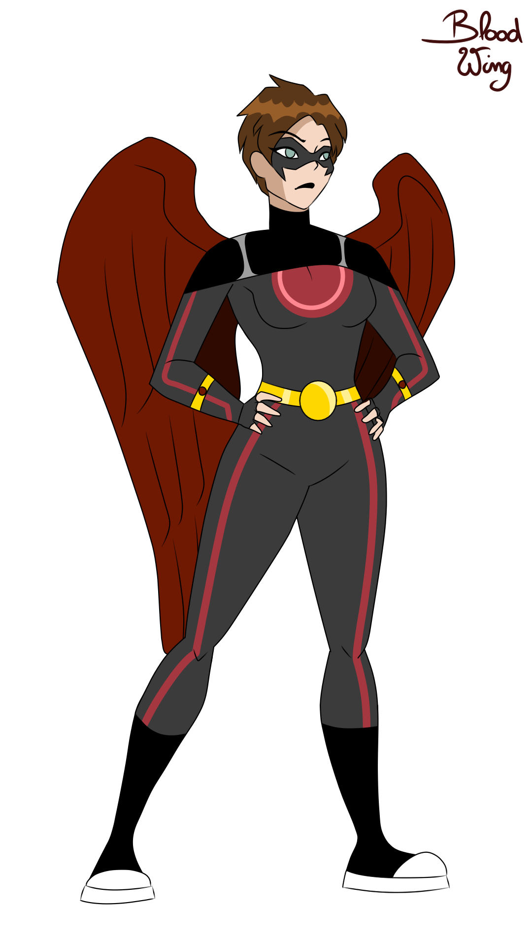 Bloodwing in the old DC animated style??? by TsukiTheFeline on DeviantArt