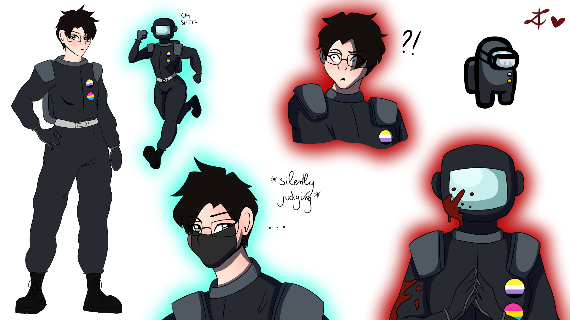 more among us by TsukiTheFeline on DeviantArt