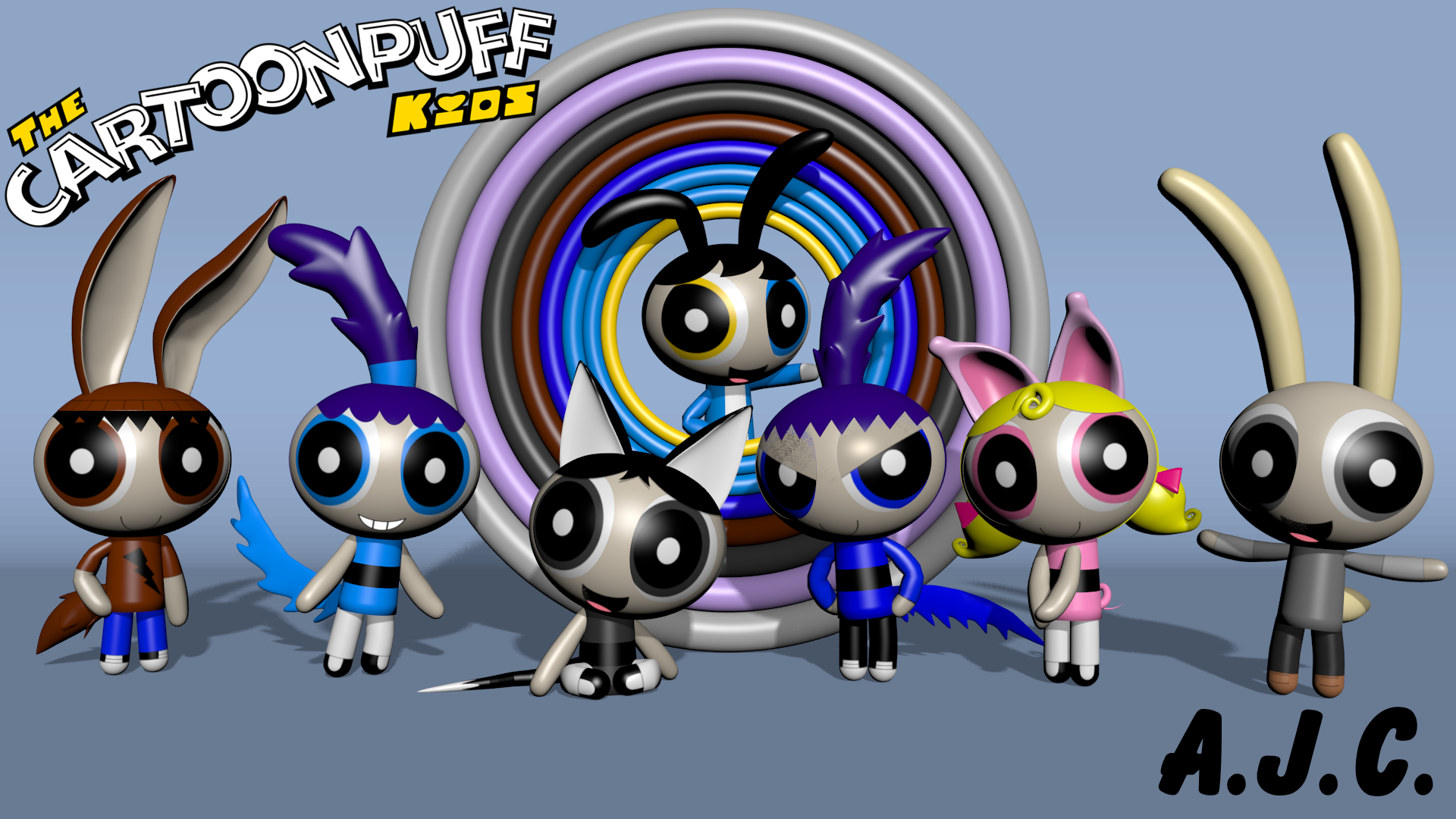 The Cartoonpuff Kids 3D models (with download) by AldrineRowdyruffBoy ...