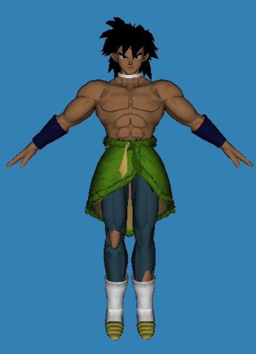 Broly model rigged by lekyit on DeviantArt
