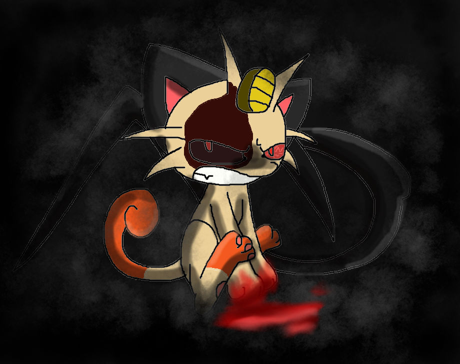 gore meowth monster by lopez765 on DeviantArt