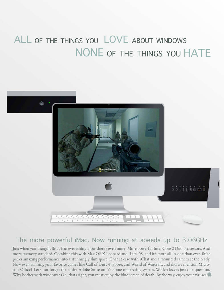 iMac Ad by ShinobiNightmare18 on DeviantArt