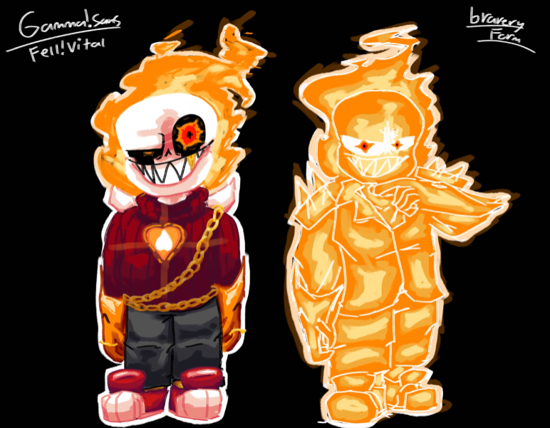 Fellvital sans take/Gamma! sans by TheJDSguy on DeviantArt
