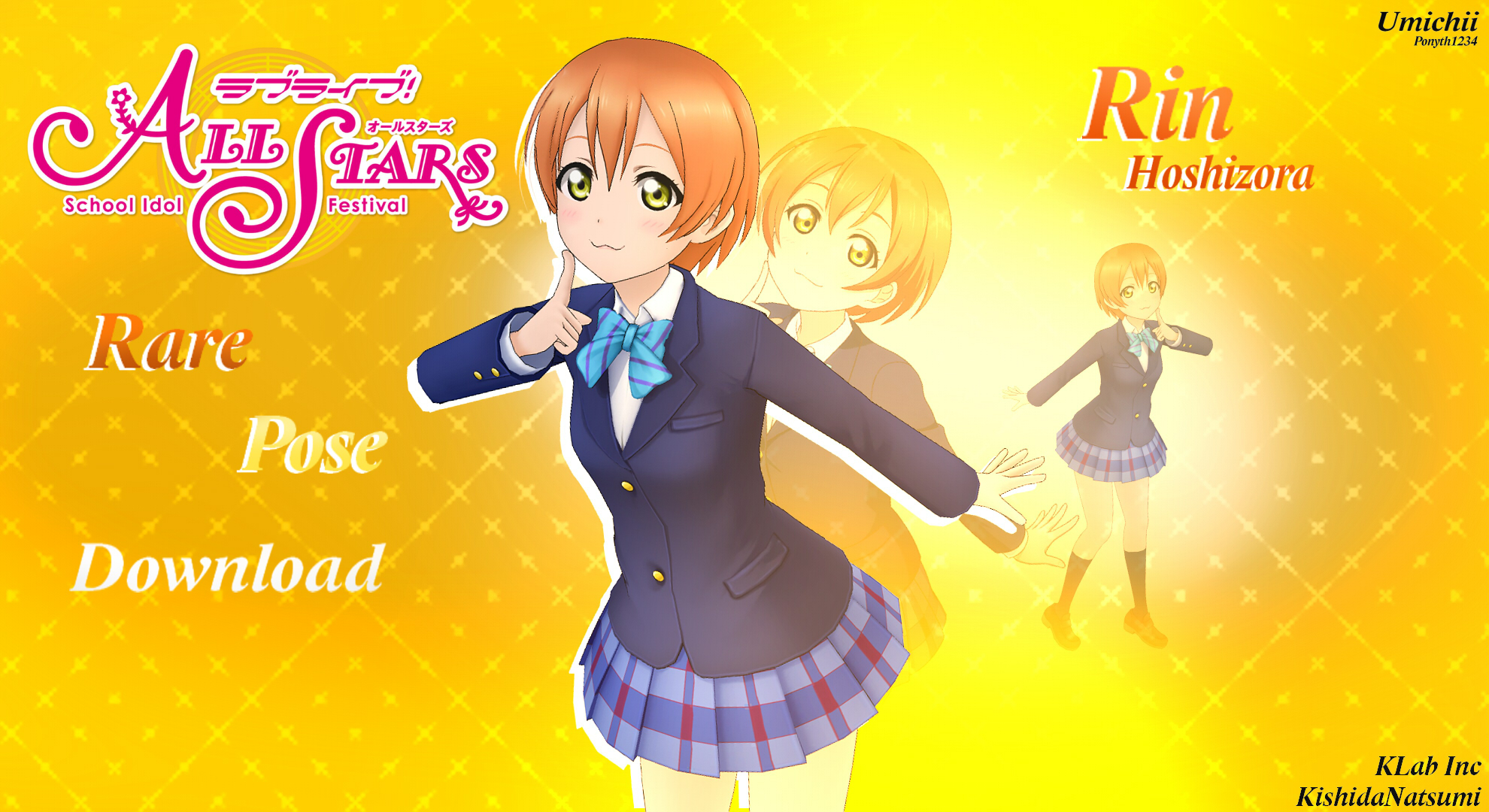 [MMD x LLSIFAS] RIN HOSHIZORA Rare Pose DL by ponyth1234 on DeviantArt