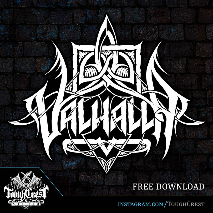 Valhalla - Vector Viking Lettering Art by ToughCrest on DeviantArt