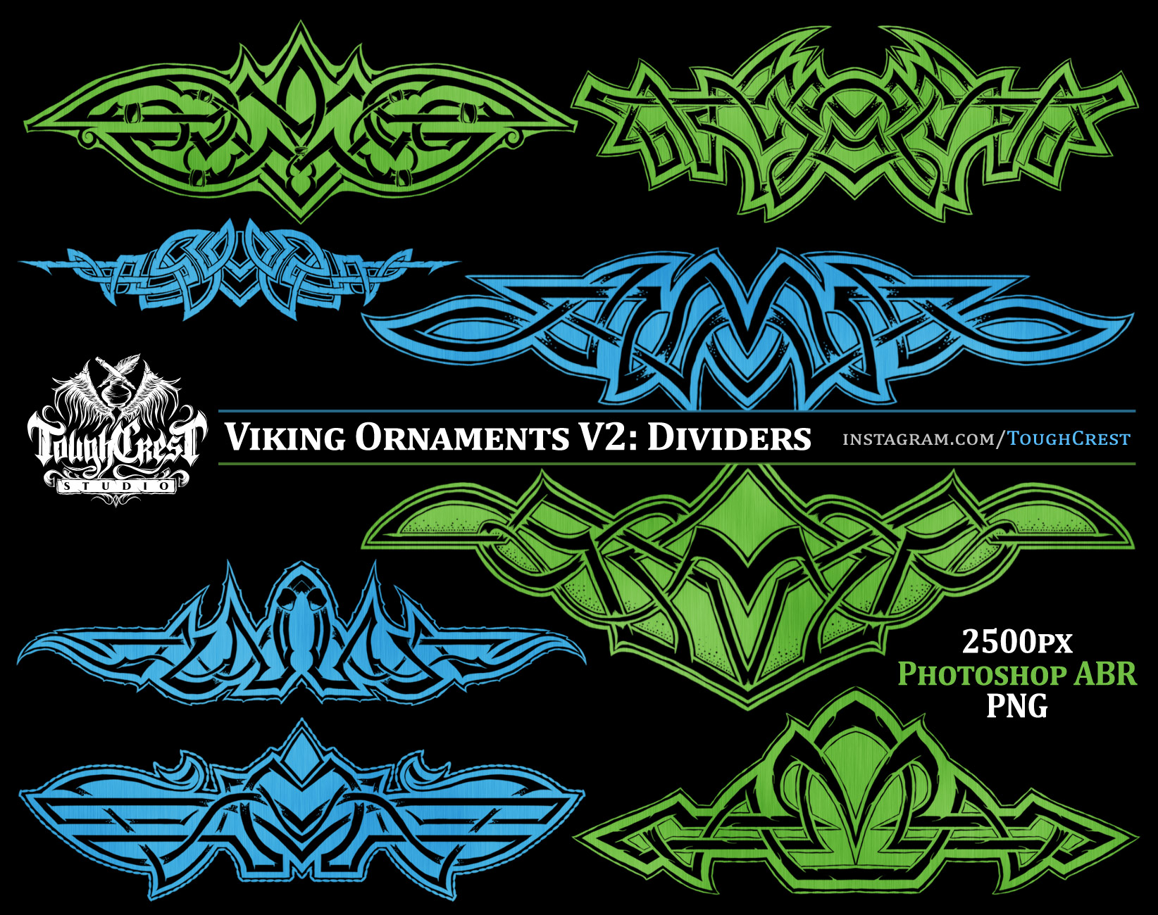 Viking Ornaments V2: Dividers by ToughCrest on DeviantArt
