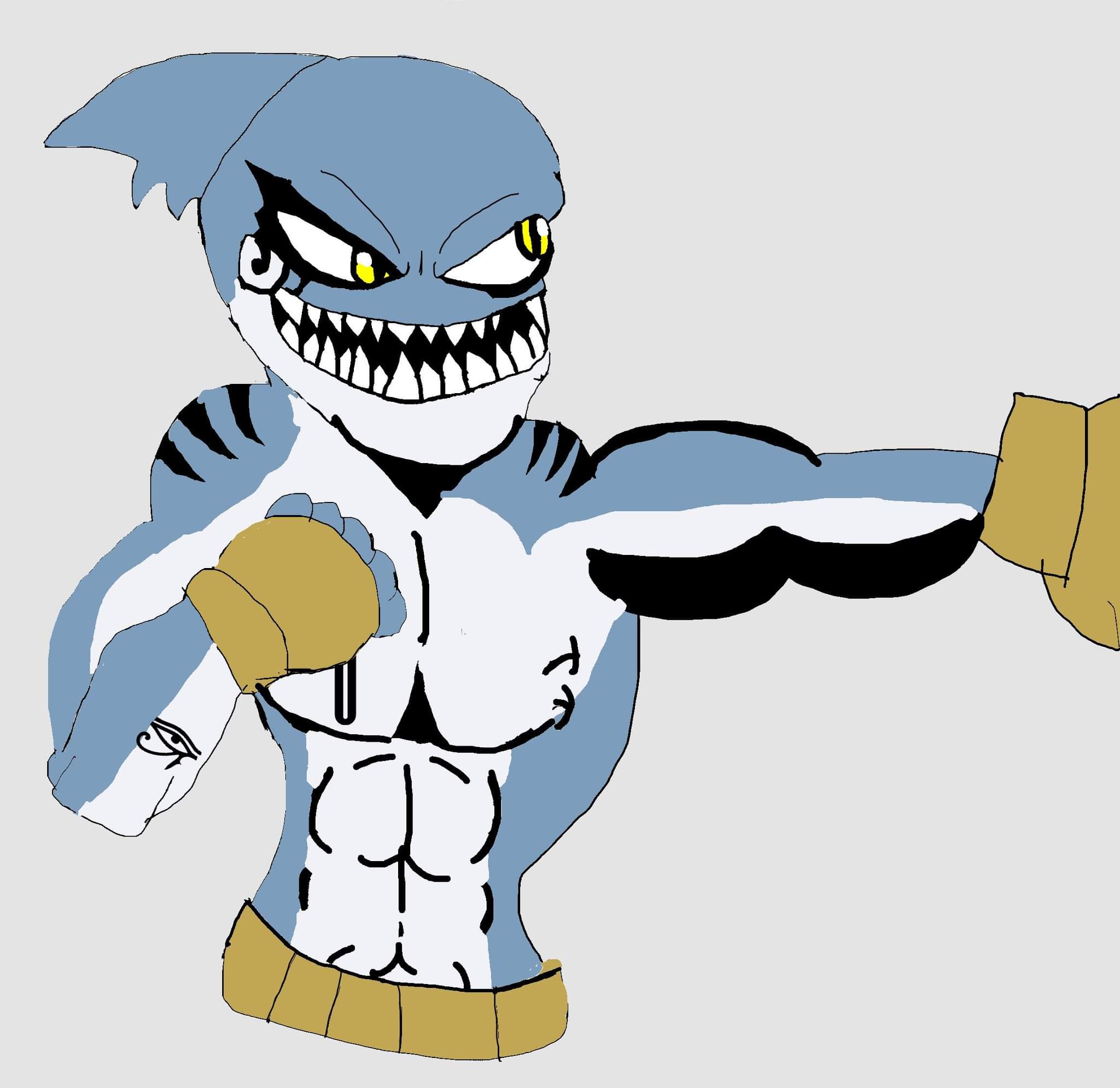 kairos the shark arena outfit 2 - sonic oc by DA-Launtic5150 on DeviantArt