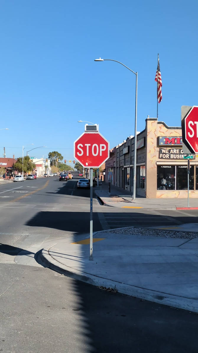 Flashing STOP Sign 6th at 7th by WillM3luvTrains on DeviantArt