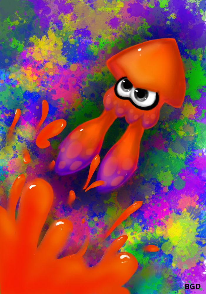 Splatoon Squid by BubbleGumDum on DeviantArt