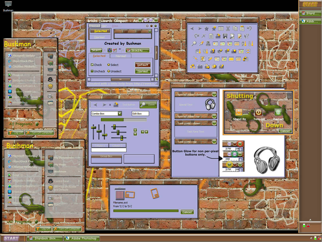 Bricks_Lizards by bushman49 on DeviantArt