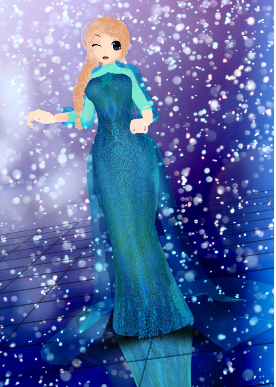 [MMD] Elsa + DL by kagaminerin300 on DeviantArt