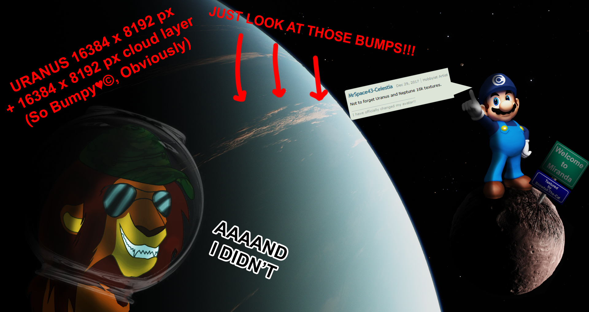 16K Uranus texture map (+Clouds) by Master-Bit on DeviantArt