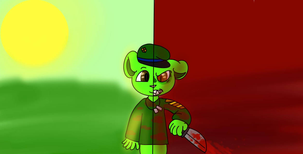 Flippy Two Sides by LemonTheCat55 on DeviantArt