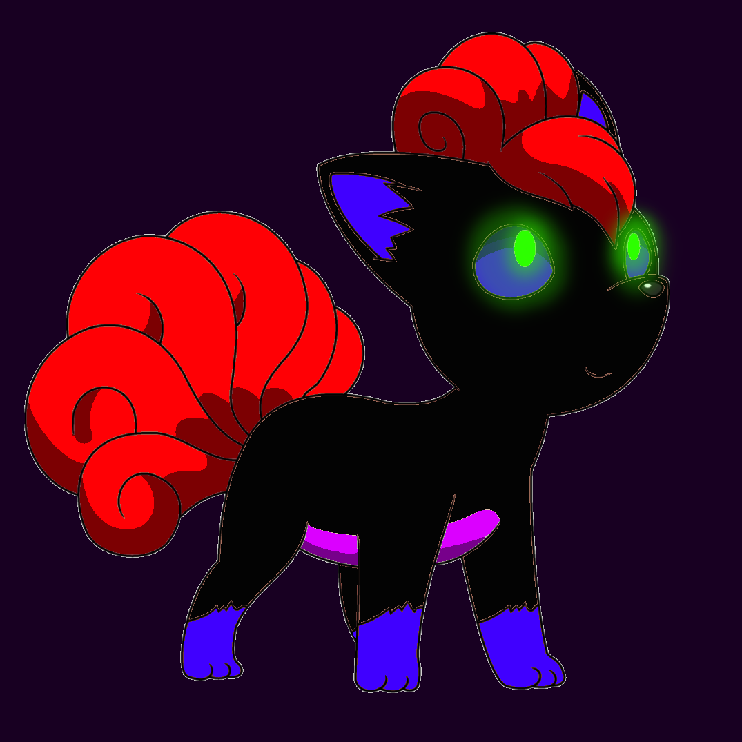 (Pokemon Base Edit) Psychic-Type Vulpix, Psytrax by Flamey-The-Wolf on ...