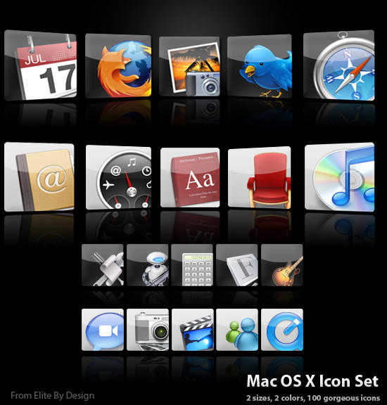 Mac OS X Icon Set v.1 by EliteByDesign on DeviantArt