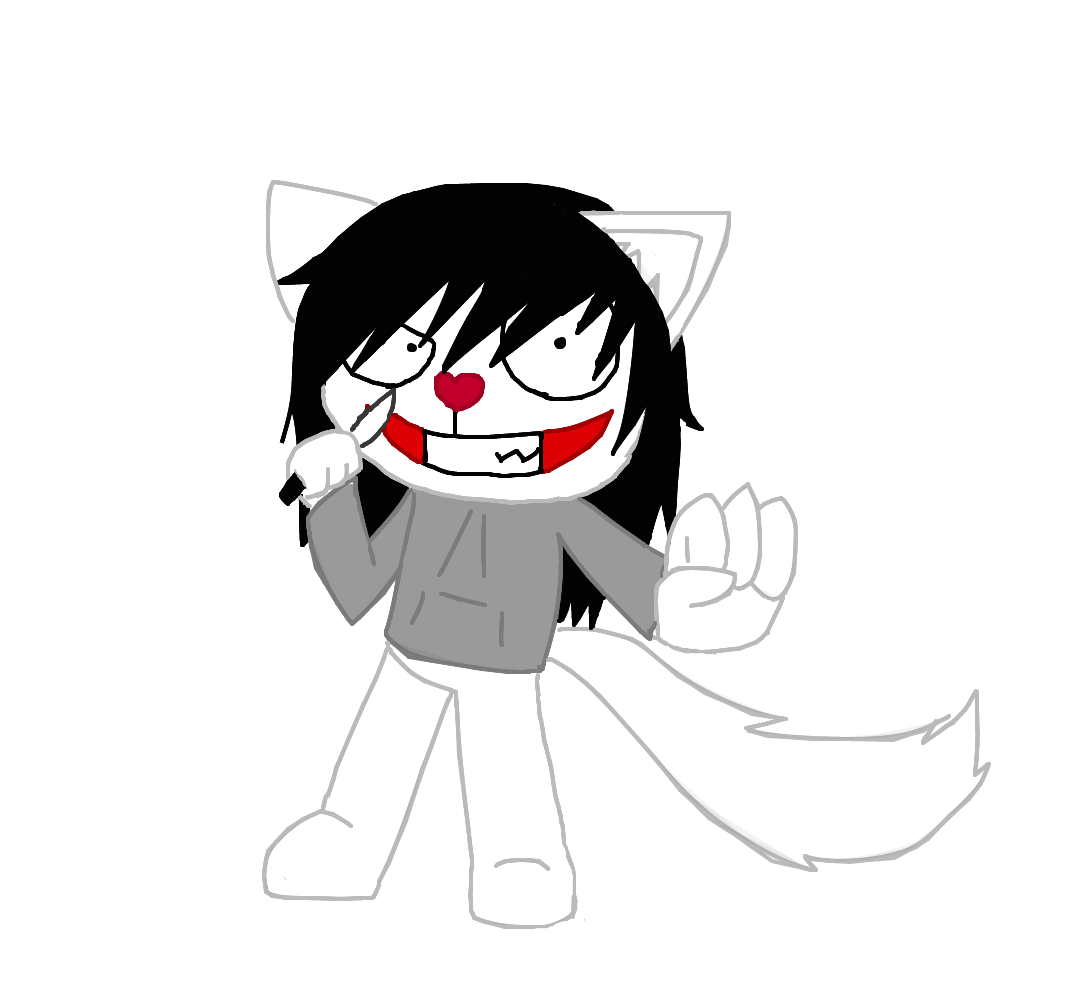 Jeff the Killer Wolf by ThatBlondeBoy on DeviantArt