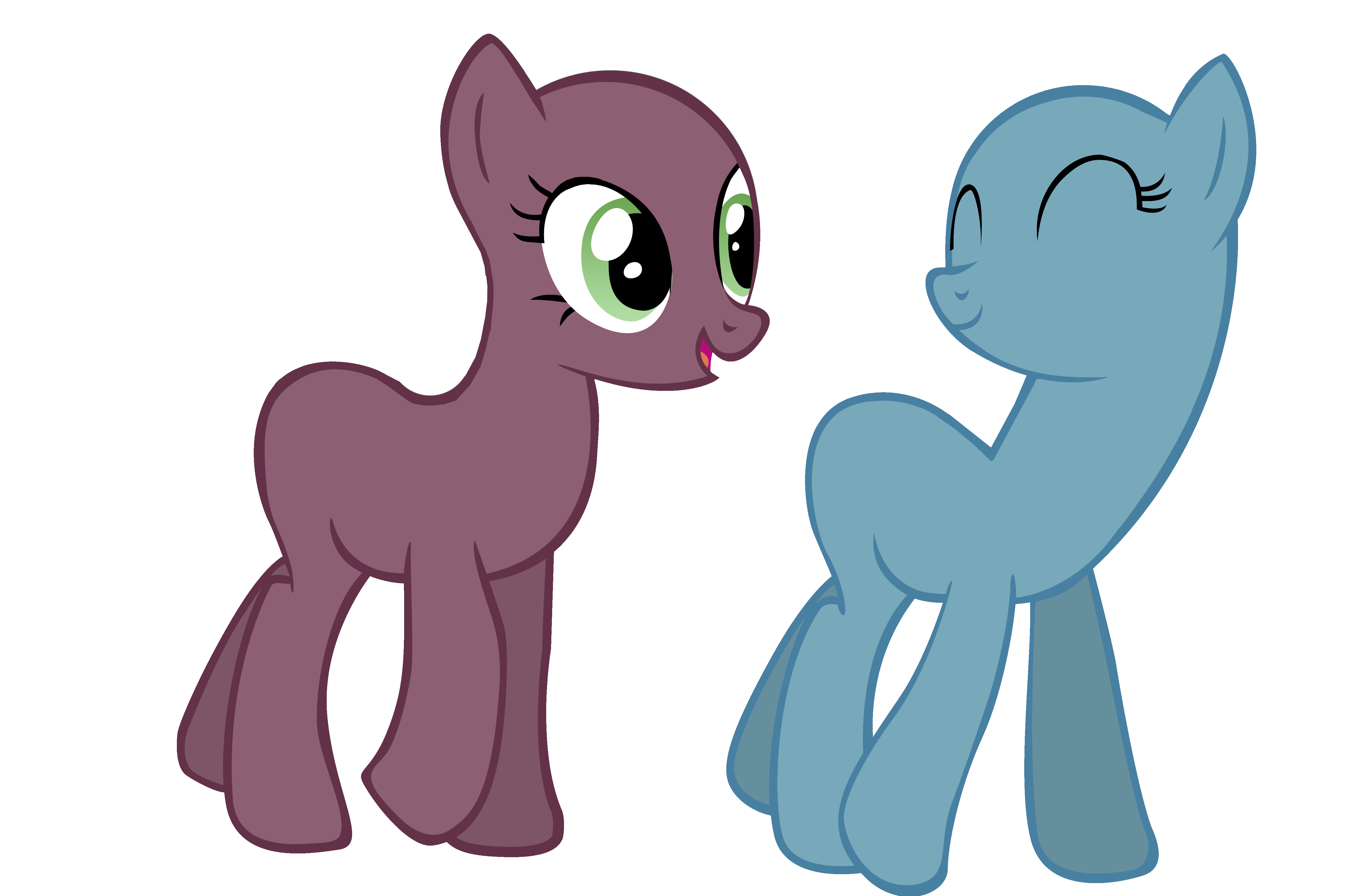 Walking with a friend (Base) by littlebasemaker on DeviantArt