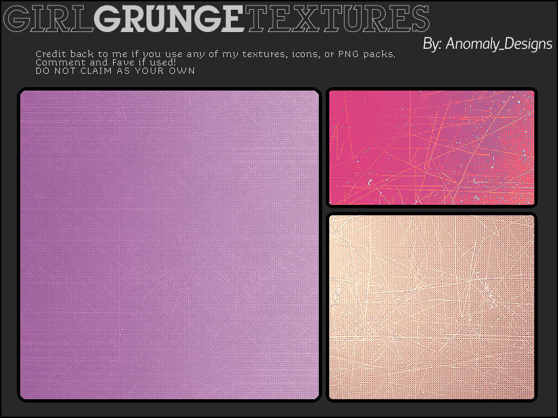 Girl Grunge Texture Pack by britsnpieces on DeviantArt