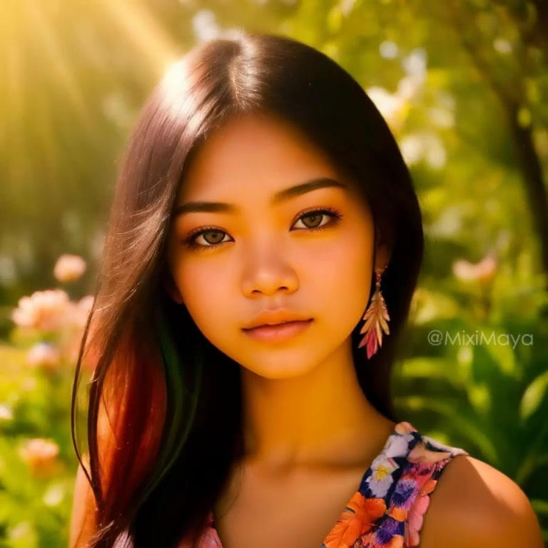 Cute Filipina, beautiful Asian girl in the garden by MixiMaya on DeviantArt