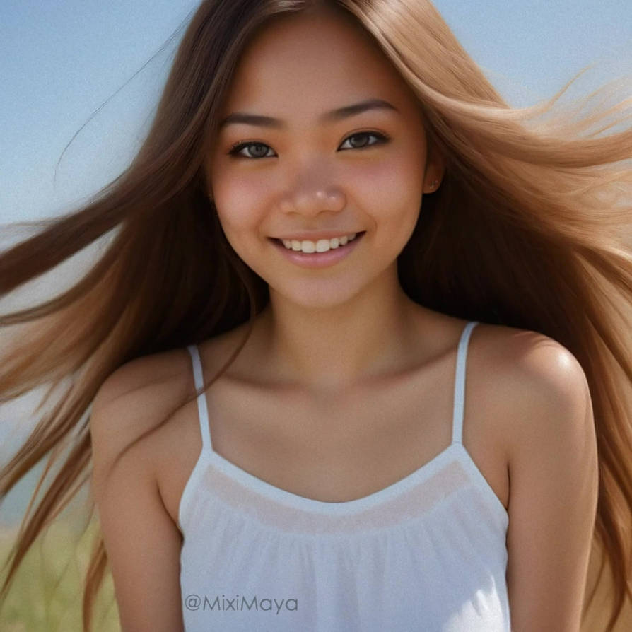 Pretty Face Of A Beautiful Asian College Girl By Miximaya On Deviantart