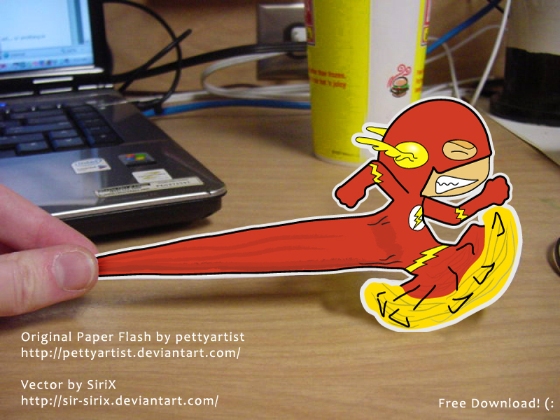 Paper Flash Sticker by Sir-SiriX on DeviantArt