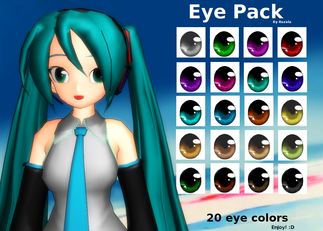 MMD Eye Pack download by Rozala on DeviantArt