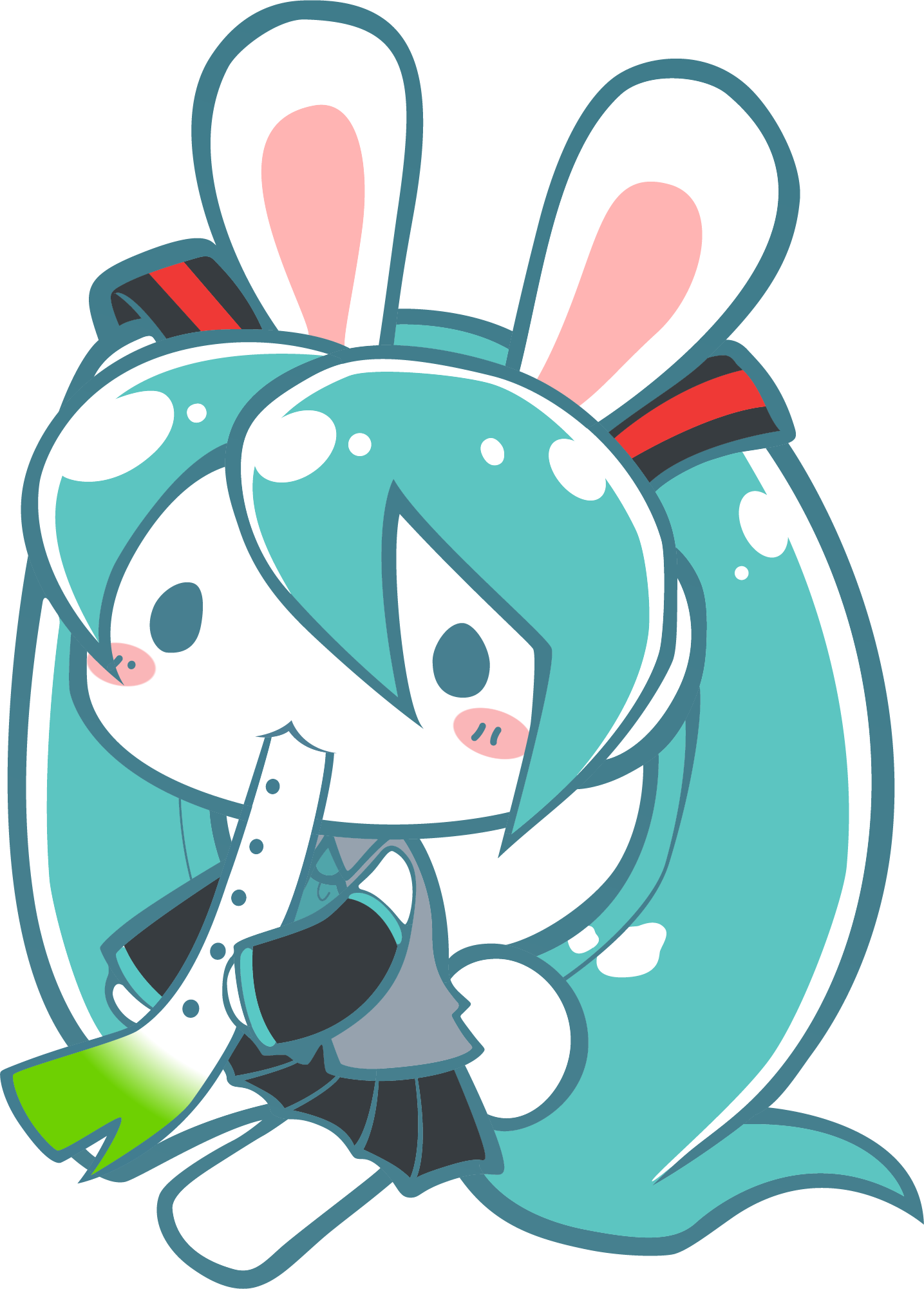 Usachan Hatsune Miku by ab-surd-um on DeviantArt