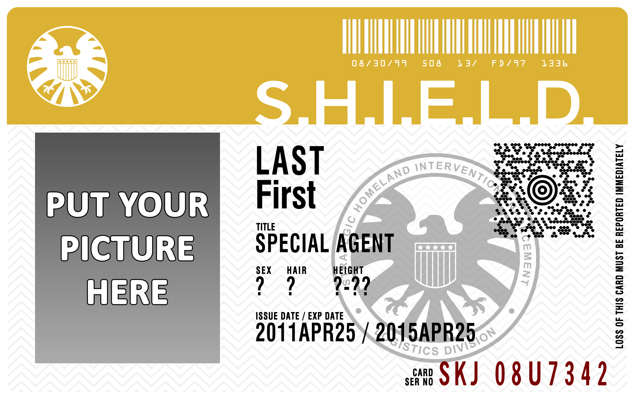 SHIELD ID (Blank) by Robert-LaRose on DeviantArt