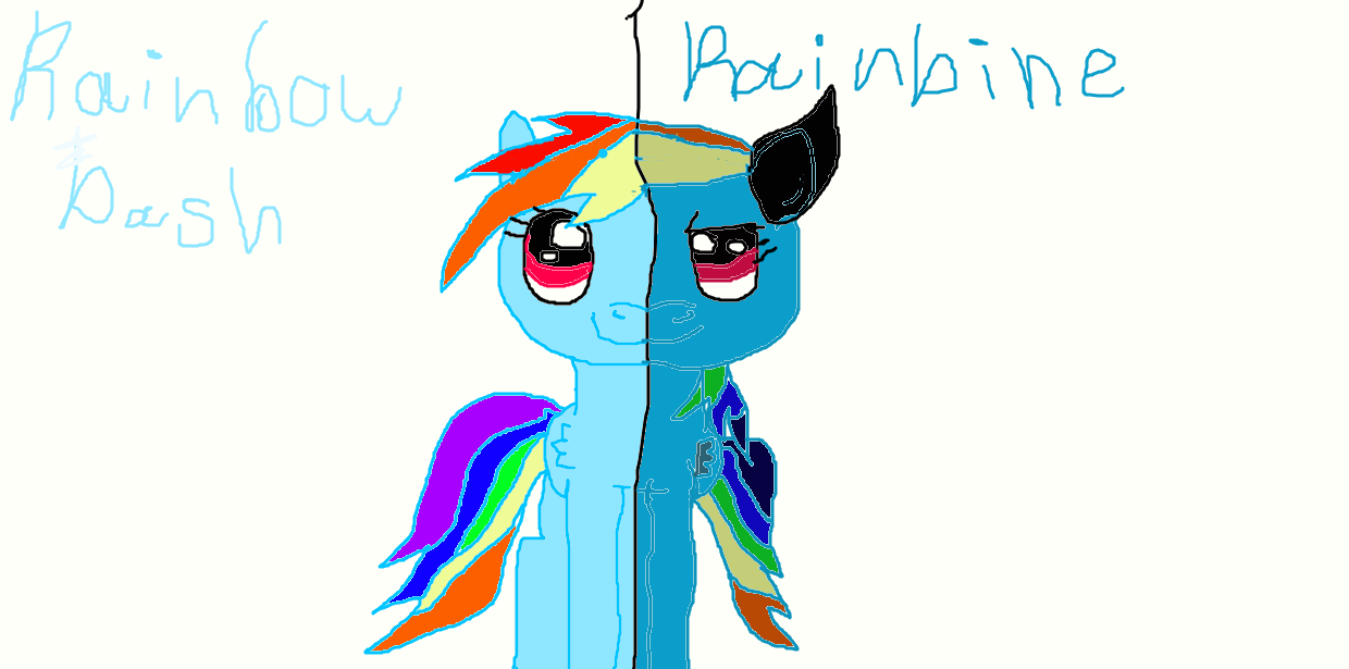 Rainbine And Rainbow Dash