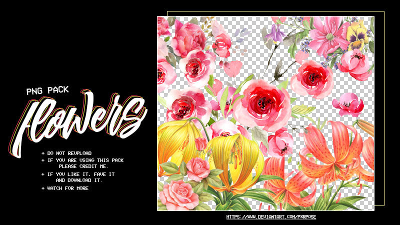 PNG PACK - FLOWERS by pxrpose on DeviantArt