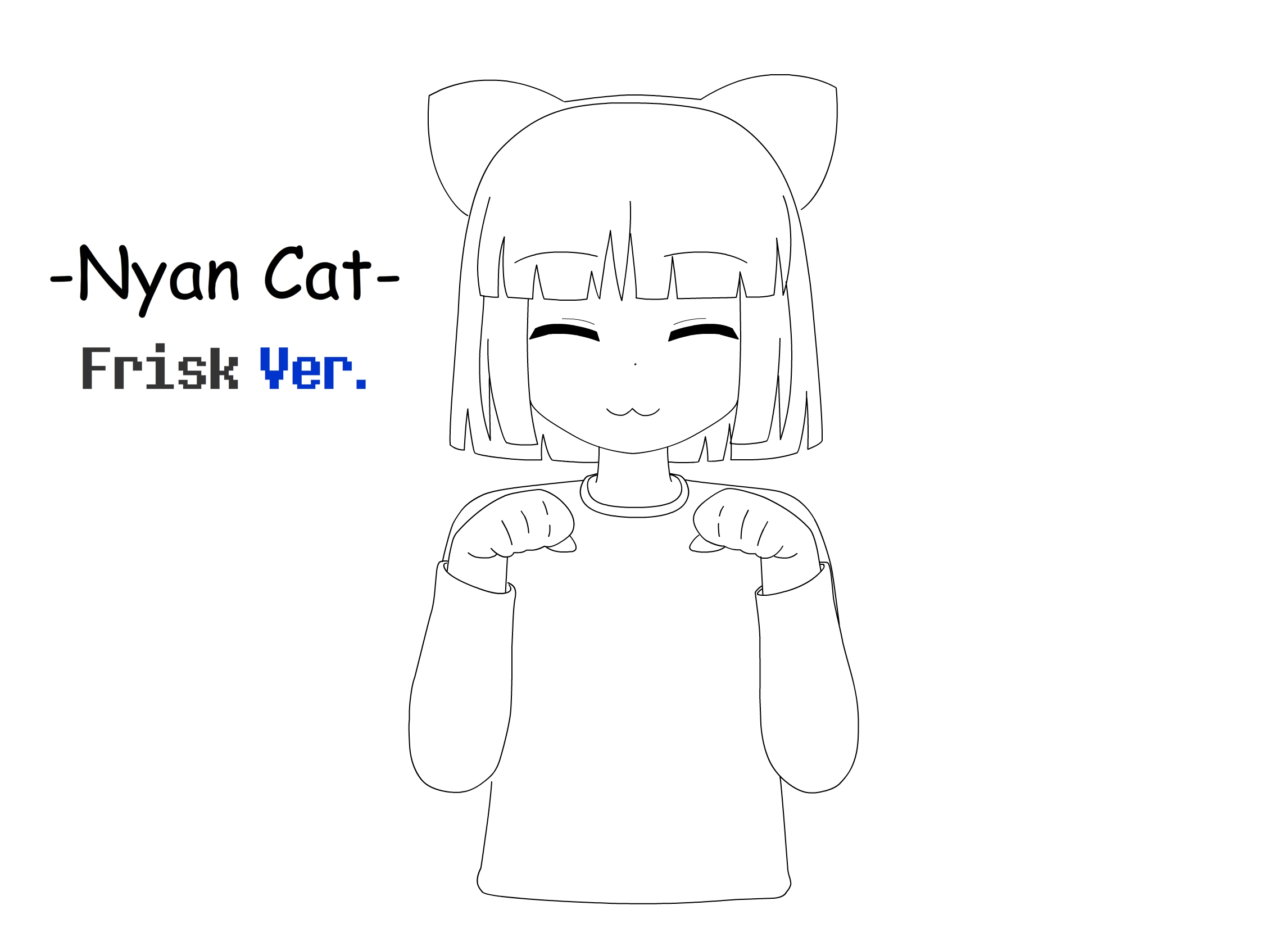 Undertale - Frisk (Gif Animation) - No color by Andy-chanWantToDraw on ...